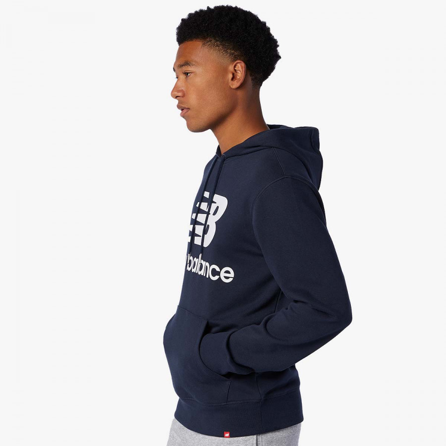 NEW BALANCE Суитшърт NB Essentials Stacked Logo Po Hoodie | Buzz ...
